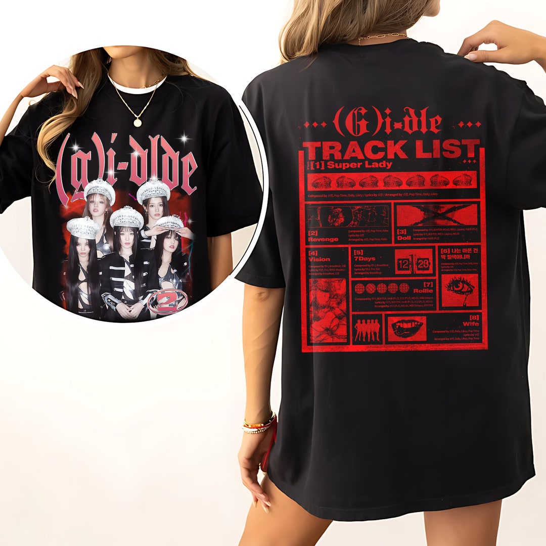 Vintage GILDE Album 2 Tracklist Shirt, G-IDLE 2nd Album Two Shirt, GI ...