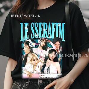 Le Sserafim Perfect Night Shirt, Le Sserafim Flame Rises Tour Shirt ...
