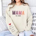 Custom Mama Est Sweatshirt With Kids Names on Sleeve, Personalized Mom ...