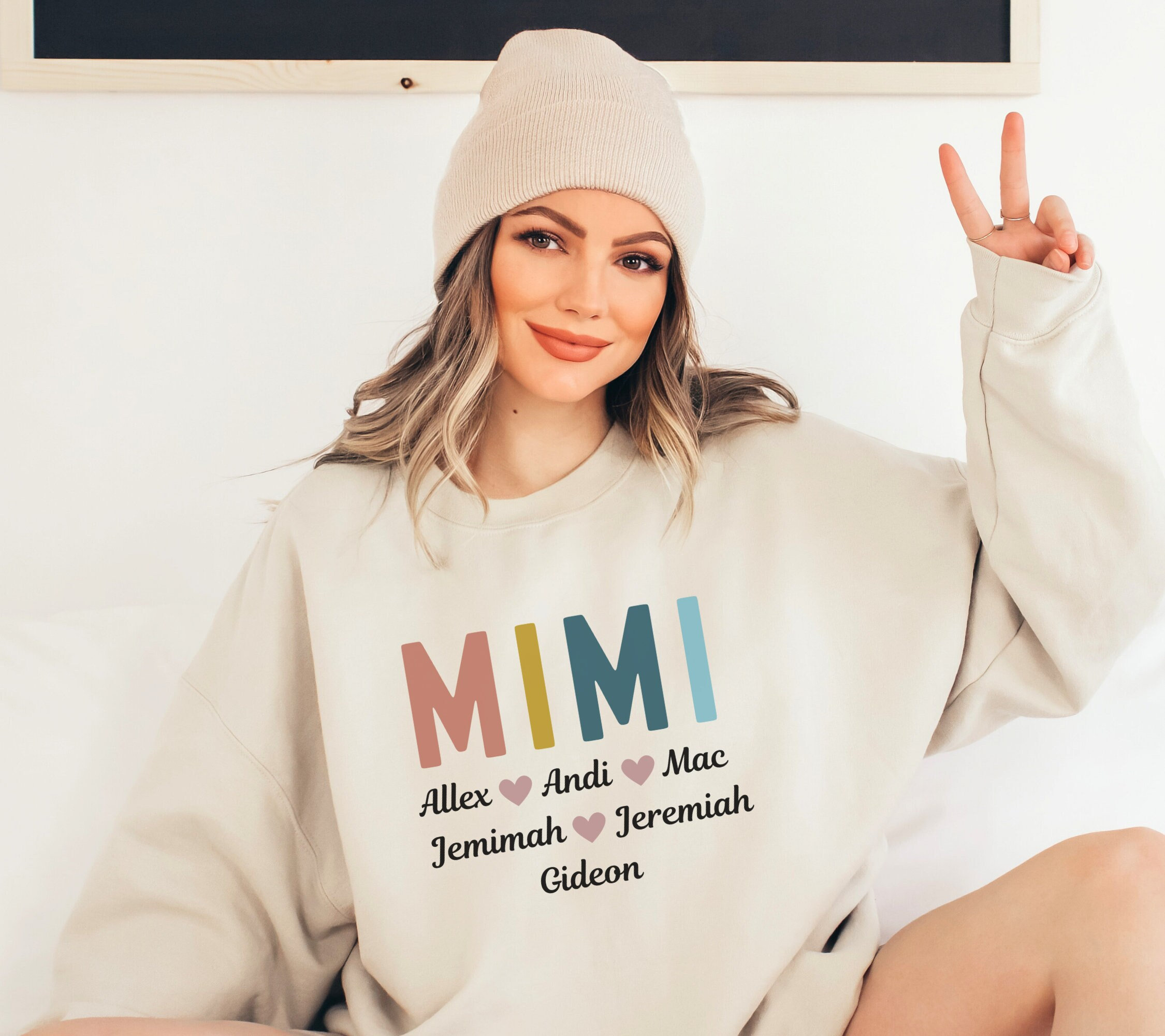 Custom Mimi Sweatshirt, Mothers Day Gift for Mimi, New Grandma Gifts ...