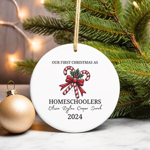 Custom Homeschool Ornament Family Christmas Ornament Personalised Mom ...