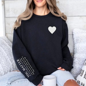 You Matter Sweatshirt, Mental Health Sweatshirt for Women, Aesthetic ...