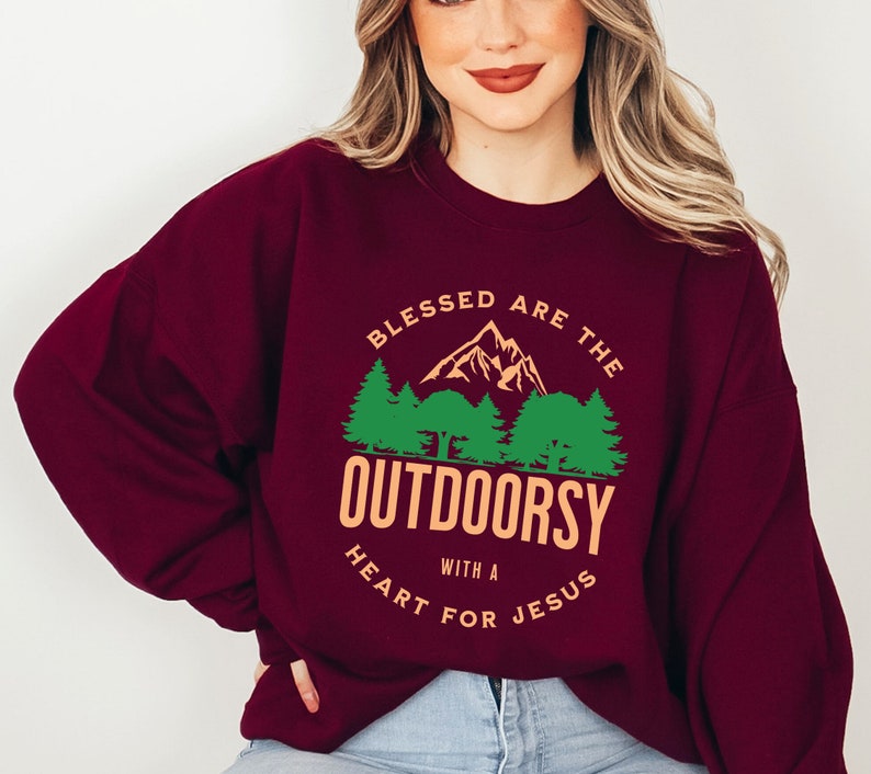 Trendy Christian Outdoorsy Jesus Sweatshirt Religious Christian trendy-christian-outdoorsy-jesus-sweatshirt-religious-christian