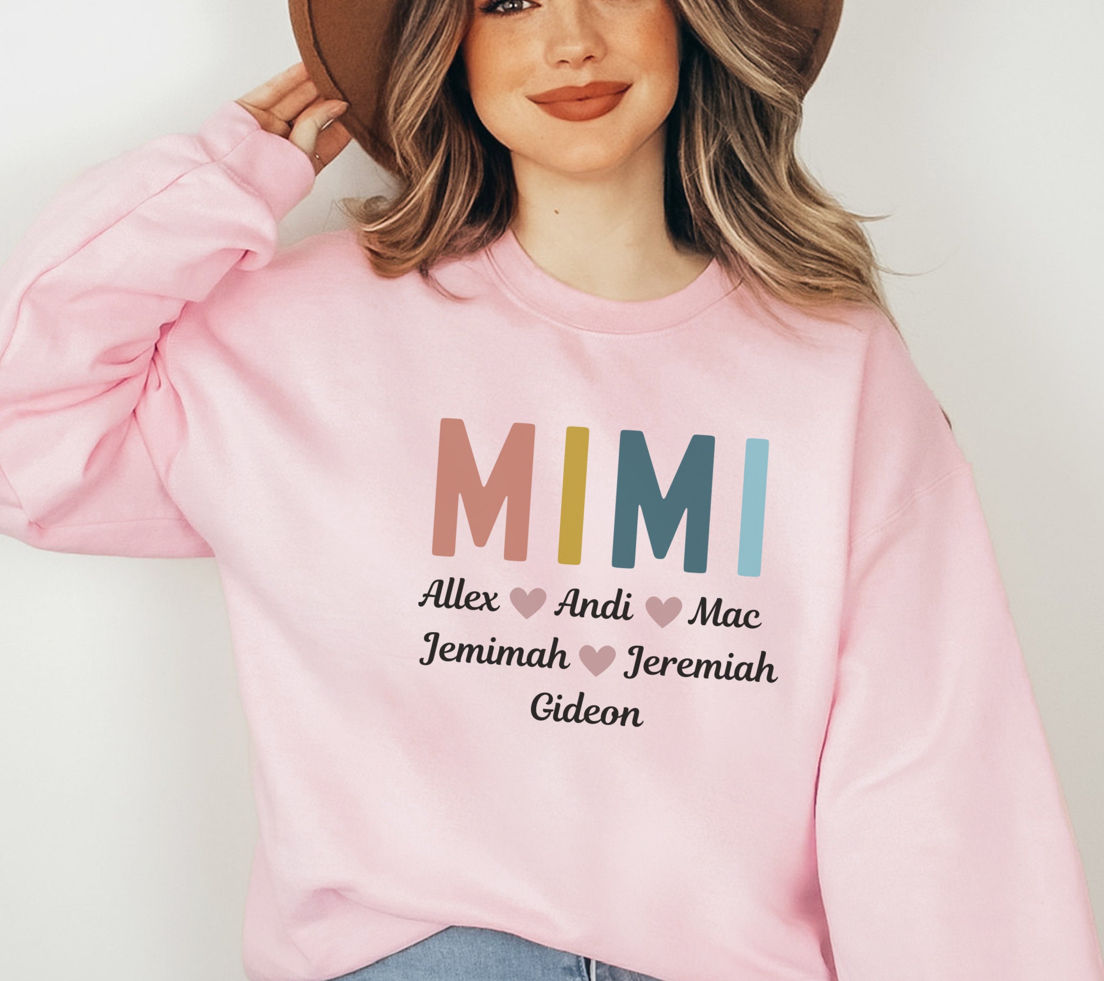Custom Mimi Sweatshirt, Mothers Day Gift for Mimi, New Grandma Gifts ...