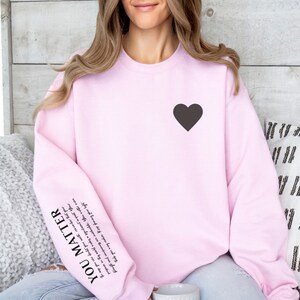 You Matter Sweatshirt, Mental Health Sweatshirt for Women, Aesthetic ...