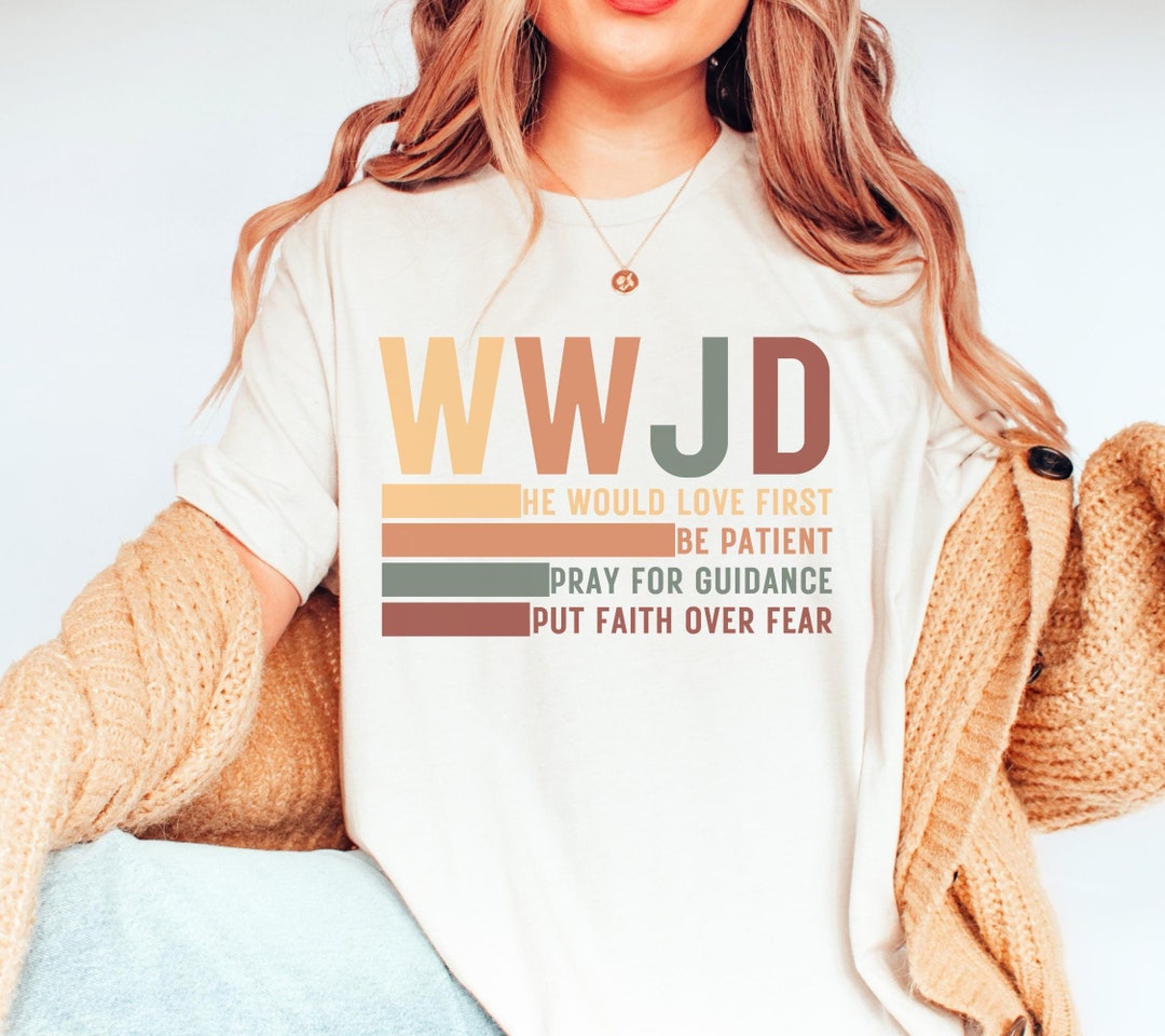WWJD HWLF Shirt Christian Hoodie Bible Verse Faith Based Sweater ...