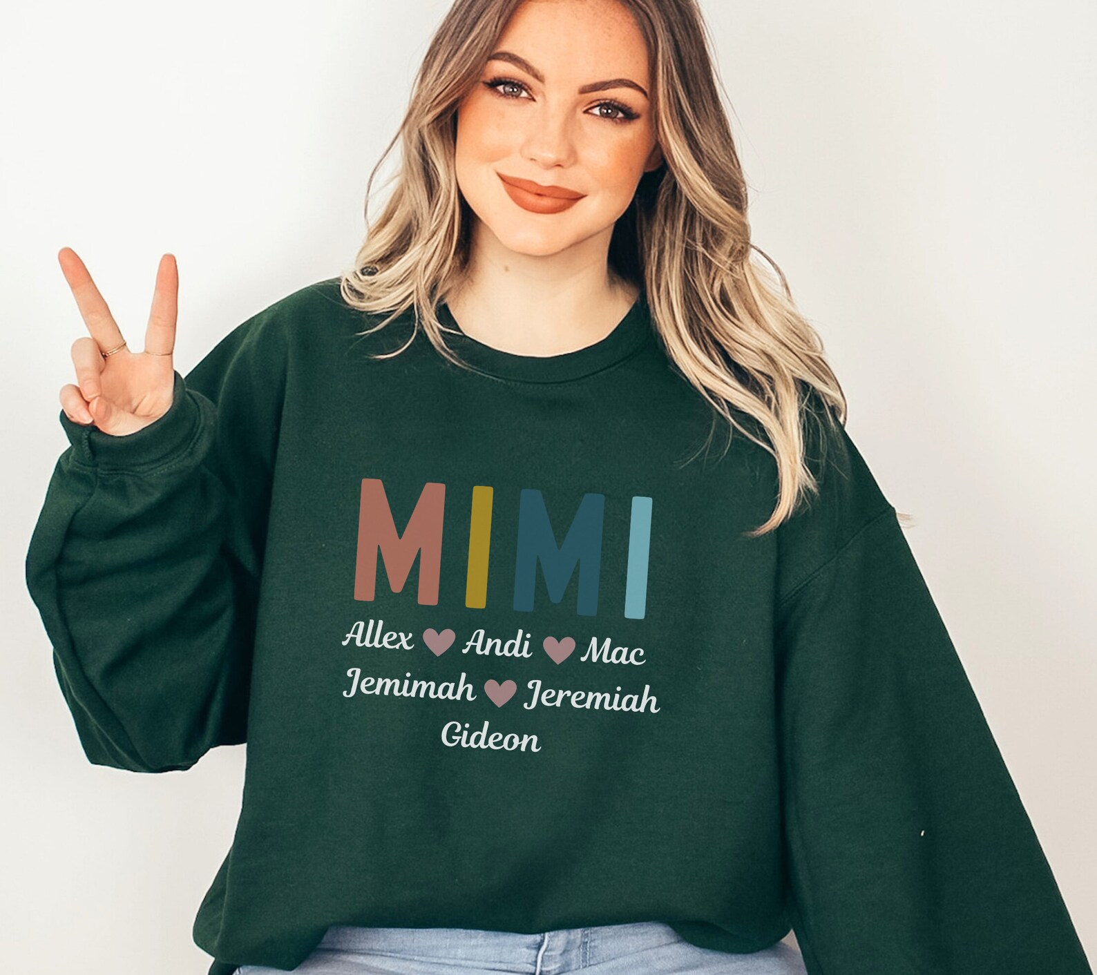 Custom Mimi Sweatshirt, Mothers Day Gift for Mimi, New Grandma Gifts ...