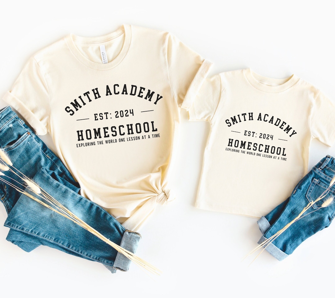 Custom Homeschool Shirt for Kids Homeschool Mom Shirt Tee, Blessed ...