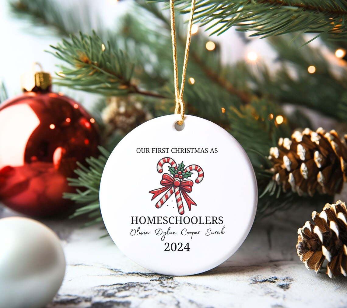 Custom Homeschool Ornament Family Christmas Ornament Personalised Mom ...