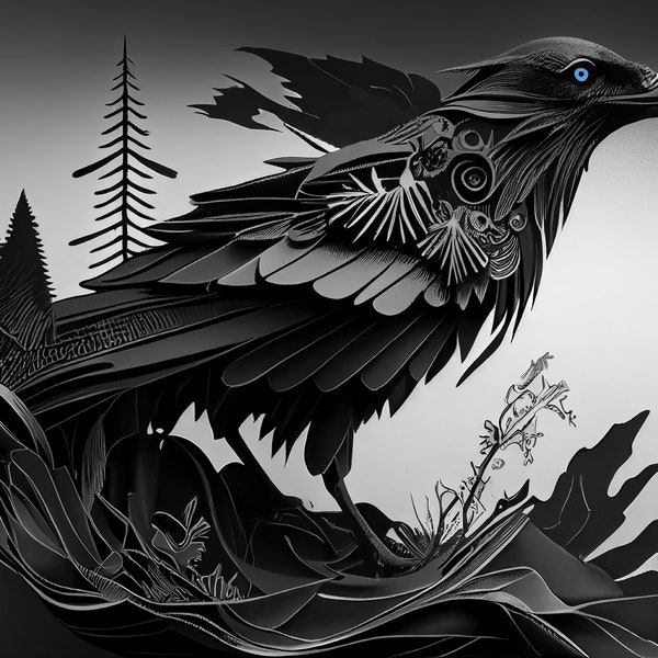 Mechanical Crow - Etsy
