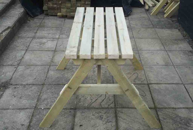 Inclusive Furniture - Small Picnic Bench With 2 Spaces for 2 Wheelchair ...