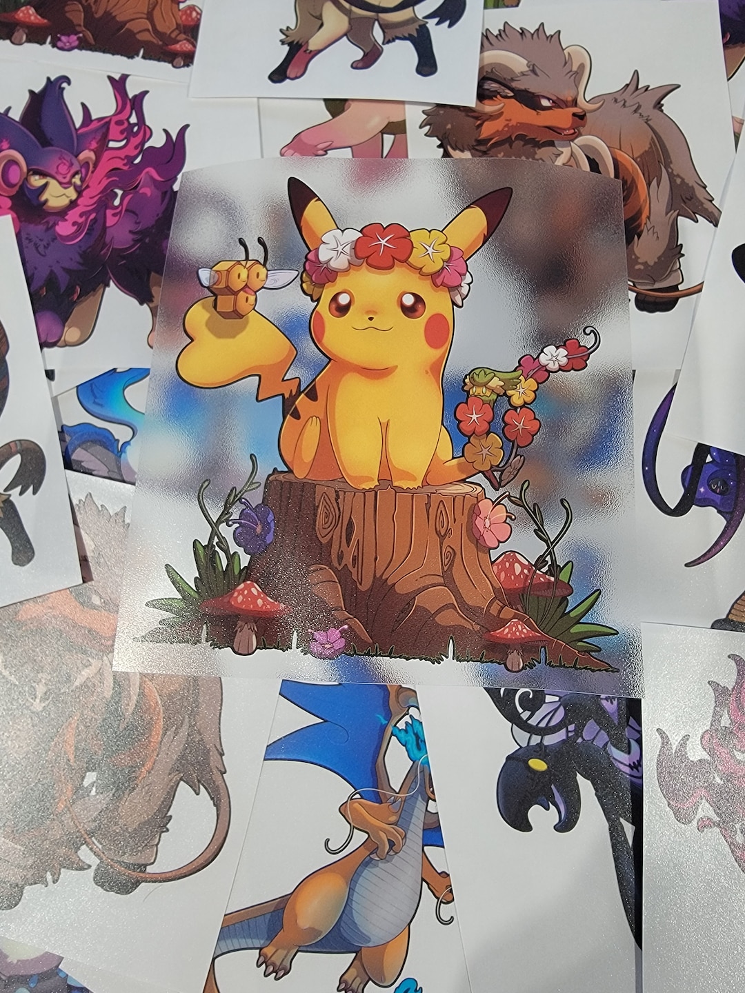 Flower Pika Vinyl Decal Weatherproof & UV Resistant Good on Any Flat ...