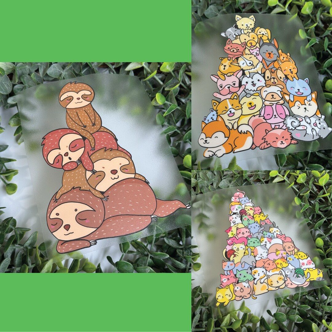Animal Pile Vinyl Decal - Weatherproof & UV Resistant - Good on Any ...