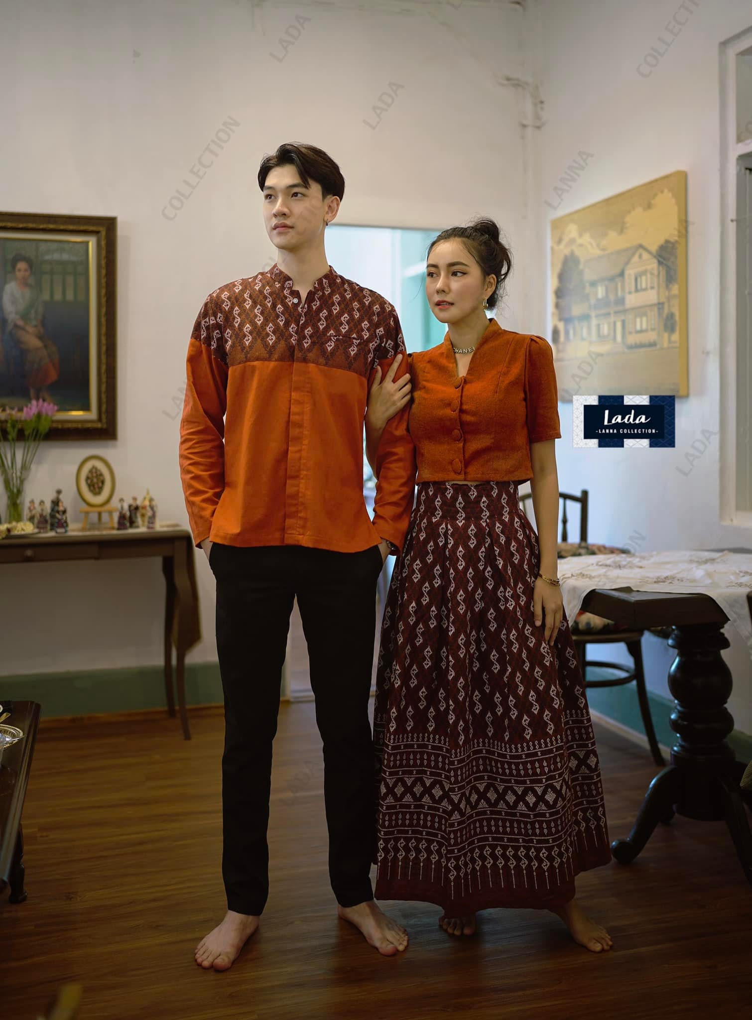 Line Lanna Cotton Clothing With Lanna Pattern Soft Bleached - Etsy