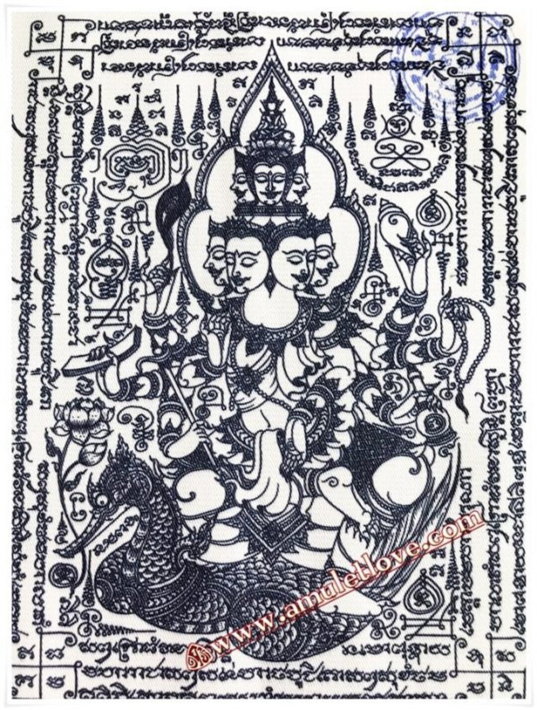 Brahma 7 Faces Talisman Cloth phra Phrom 7 Faces Magic Cloth - Etsy