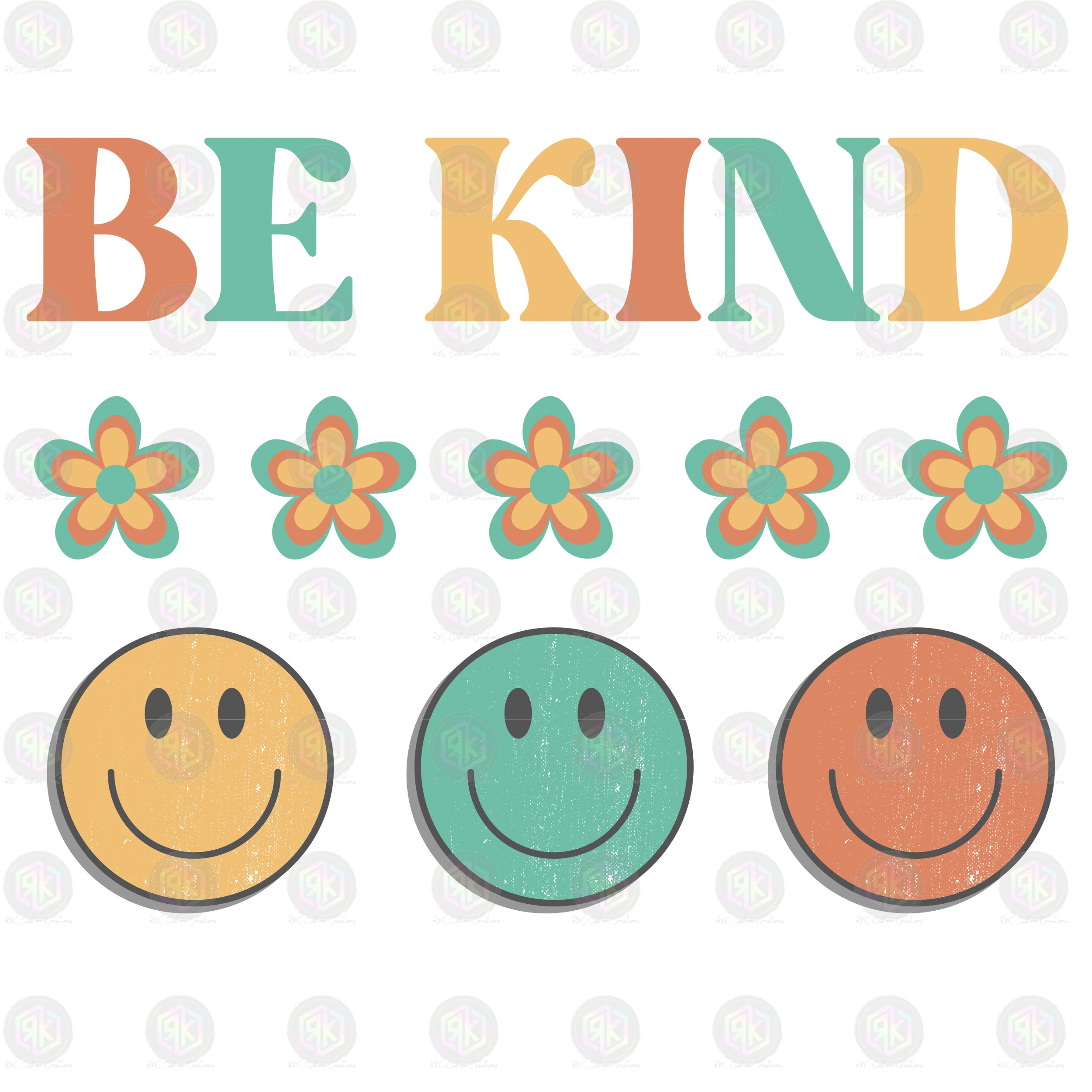 Retro Be Kind PNG File, Digital Download, Instant Download, Digital ...