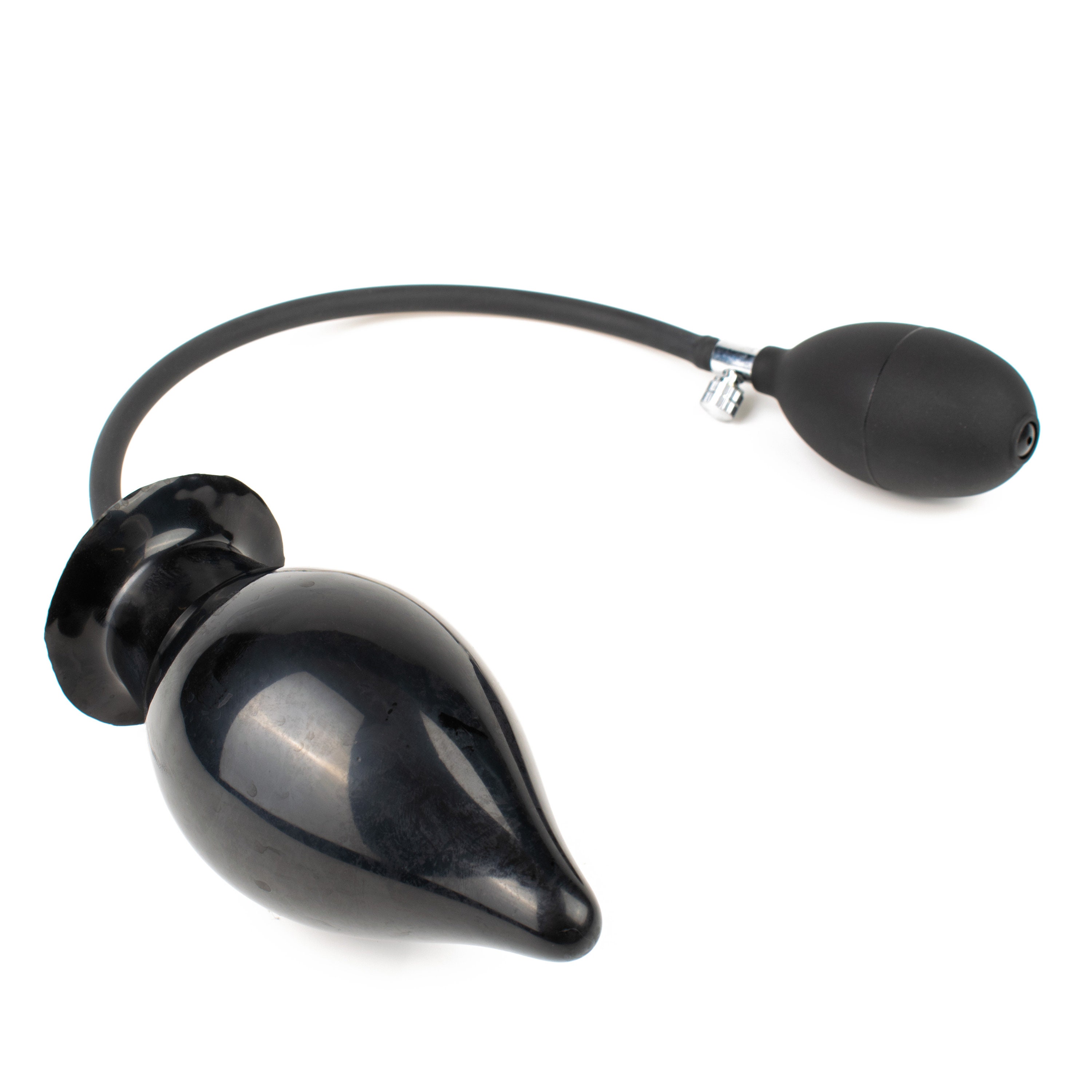 Rubberfashion Latex Butt Plug Aufblasbar XL Aufblasbarer Analplug Mit Pumpe Für Frauen Und ...