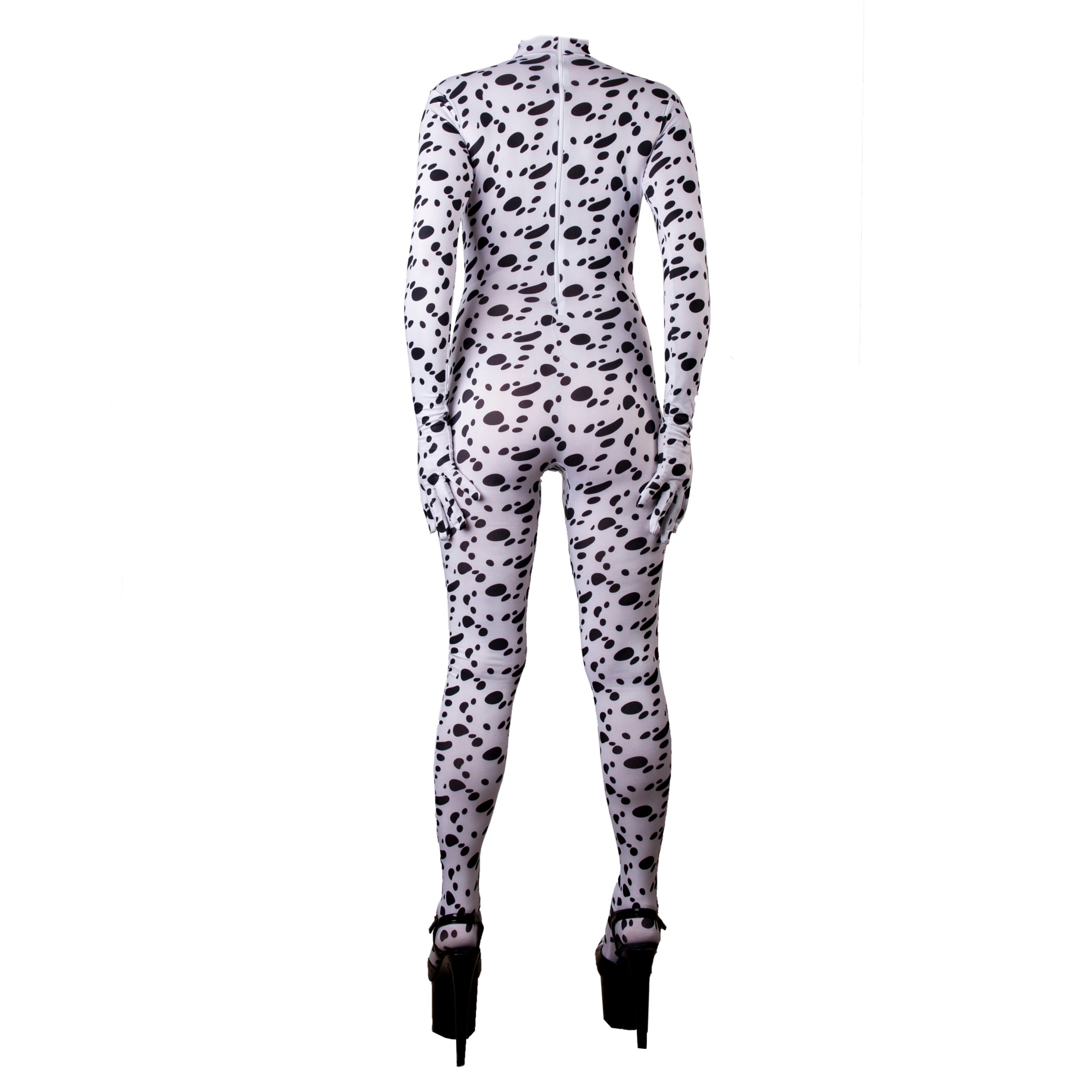 Rubberfashion Dalmatiner Catsuit Sexy Animal Dog Print Jumpsuit Mit ...