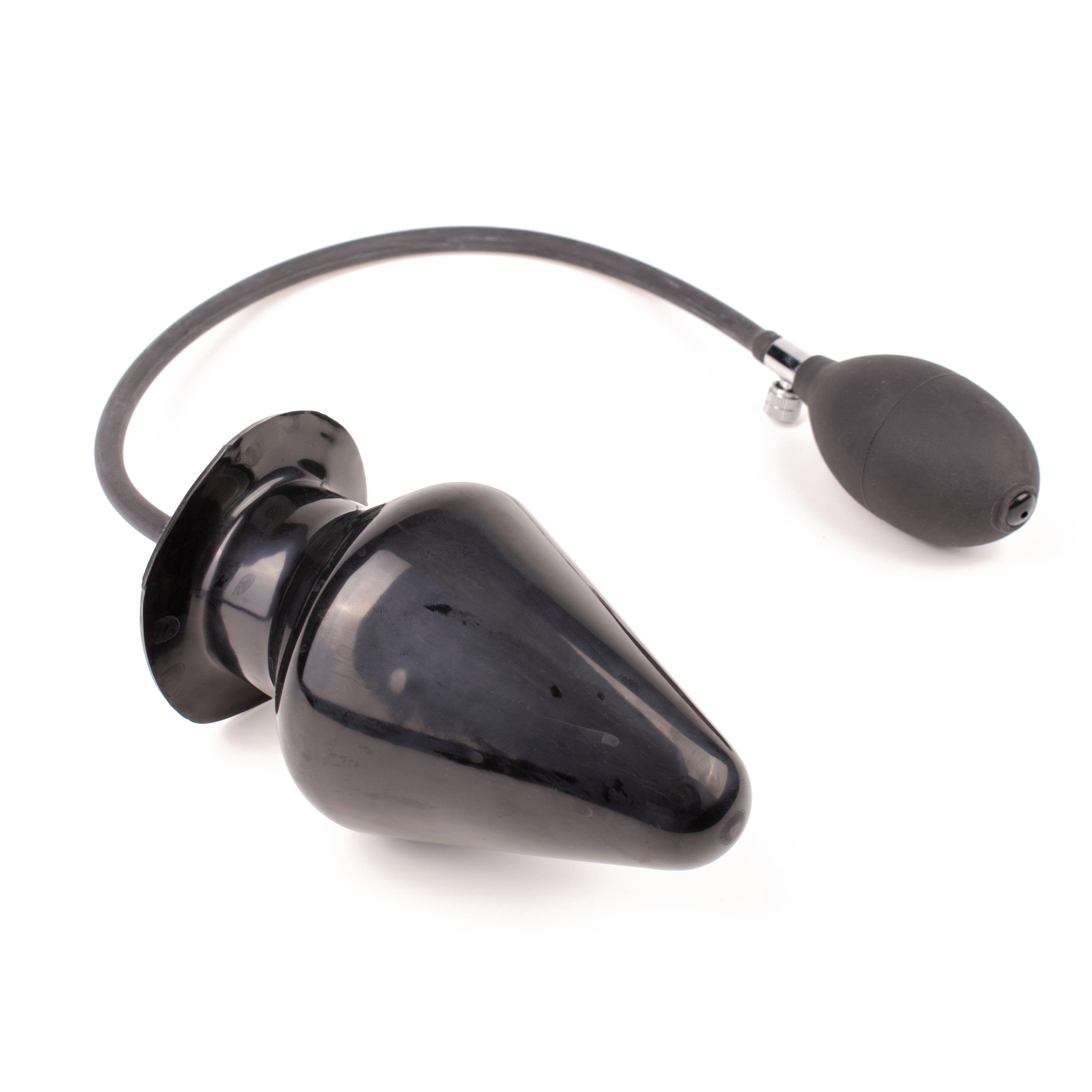 Rubberfashion Latex Anal Plug Inflatable Large Inflatable Anal Butt Plug Extreme XXXL With Pump ...