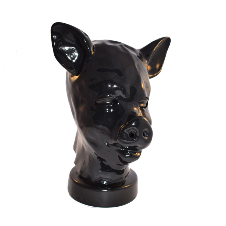 Rubberfashion Latex Mask Latex Mask Pig Openings for Nose, Mouth and ...