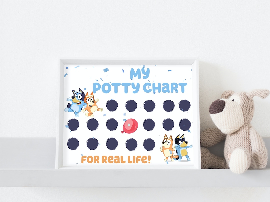 Bluey Potty Chart,bluey, Potty Chart, Potty Training Chart, Potty ...