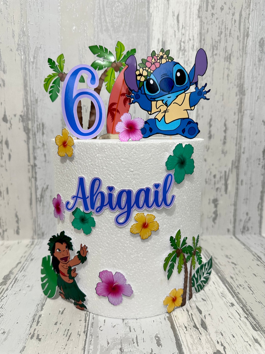 Lilo and Stitch Cake Topper Set/ Lilo & Stitch Cake Topper/ Lilo and ...