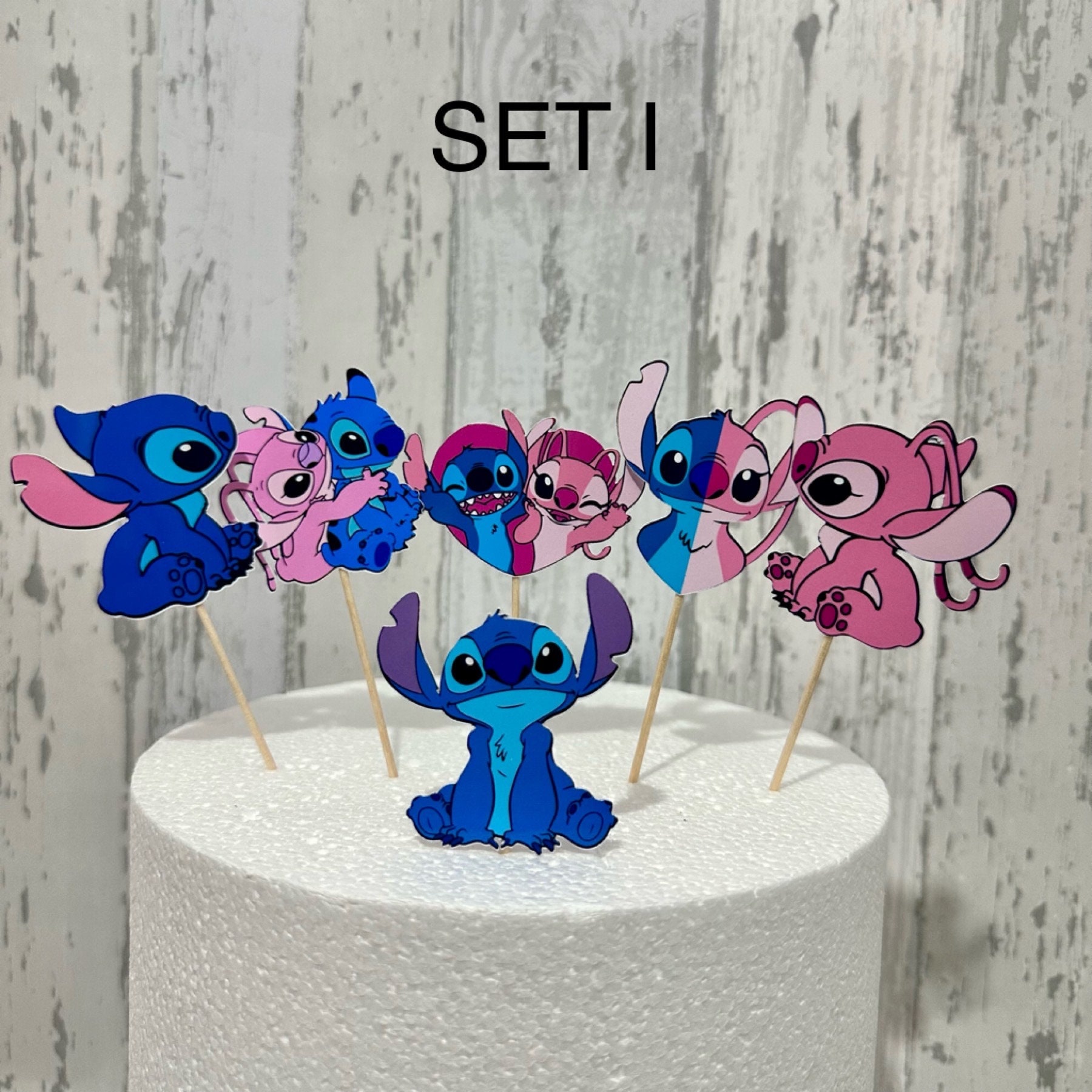 Stitch and Angel Cake Toppers/ Stitch Cake Topper/ Stitch - Etsy UK