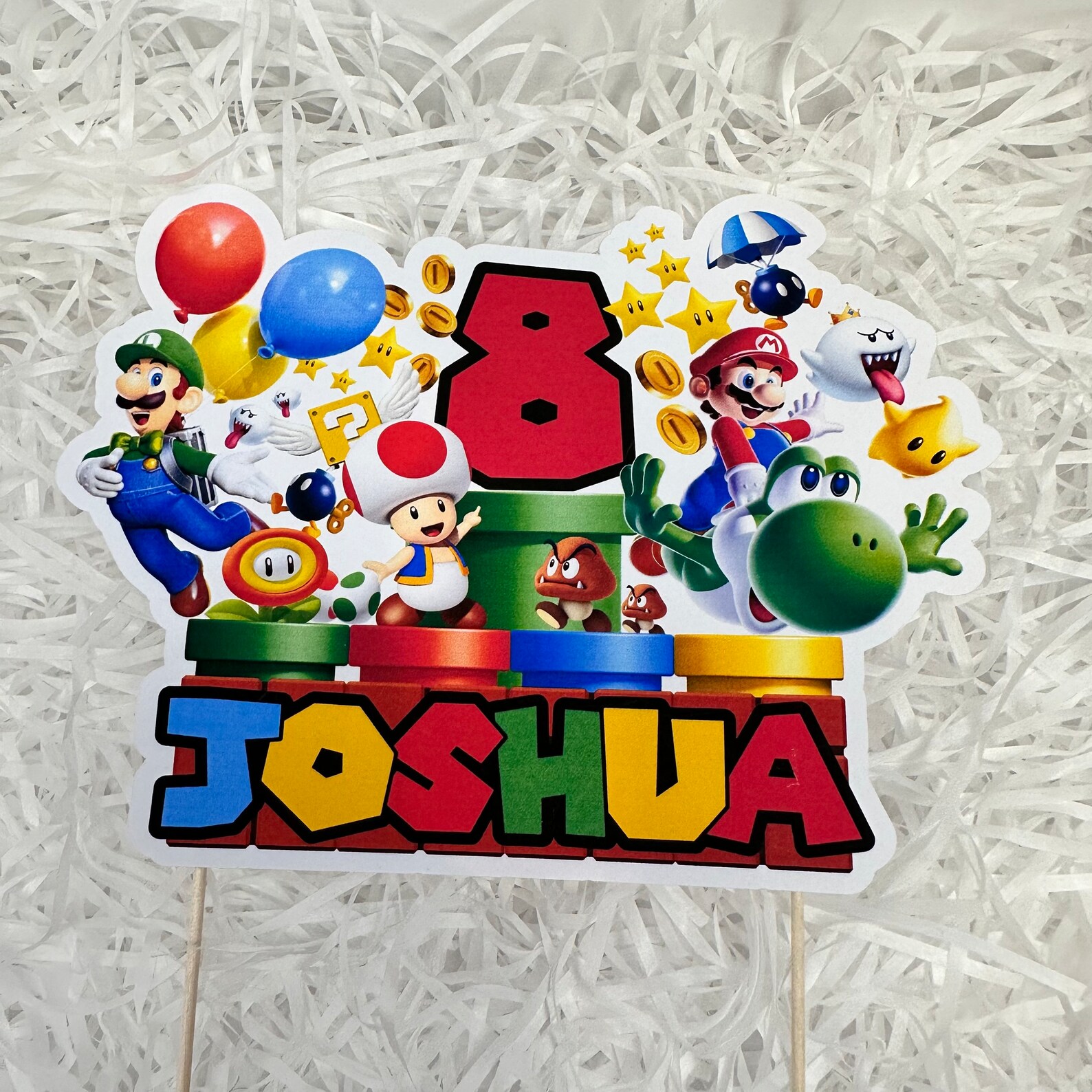 Super Mario Cake Topper / Super Mario Cake Charm / Super Mario - Etsy UK