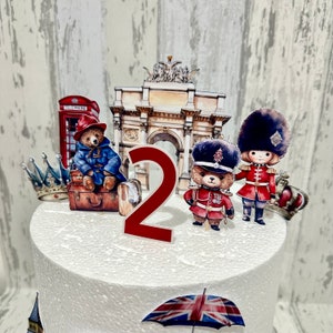 Paddington Bear Cake Topper Cake Charm Birthday Party Cake Topper ...