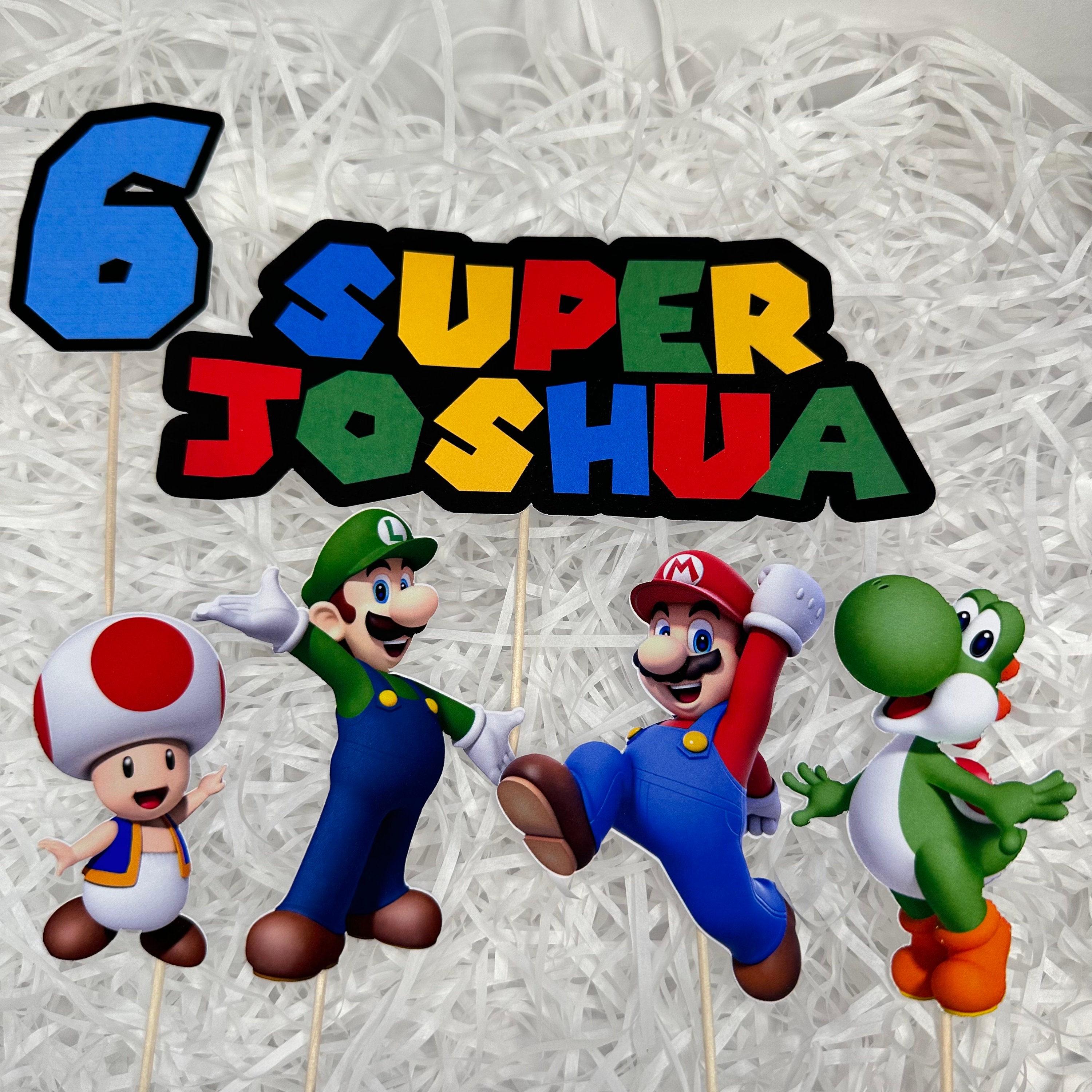 Super Mario Cake Topper / Super Mario Cake Charms / Super Mario ...