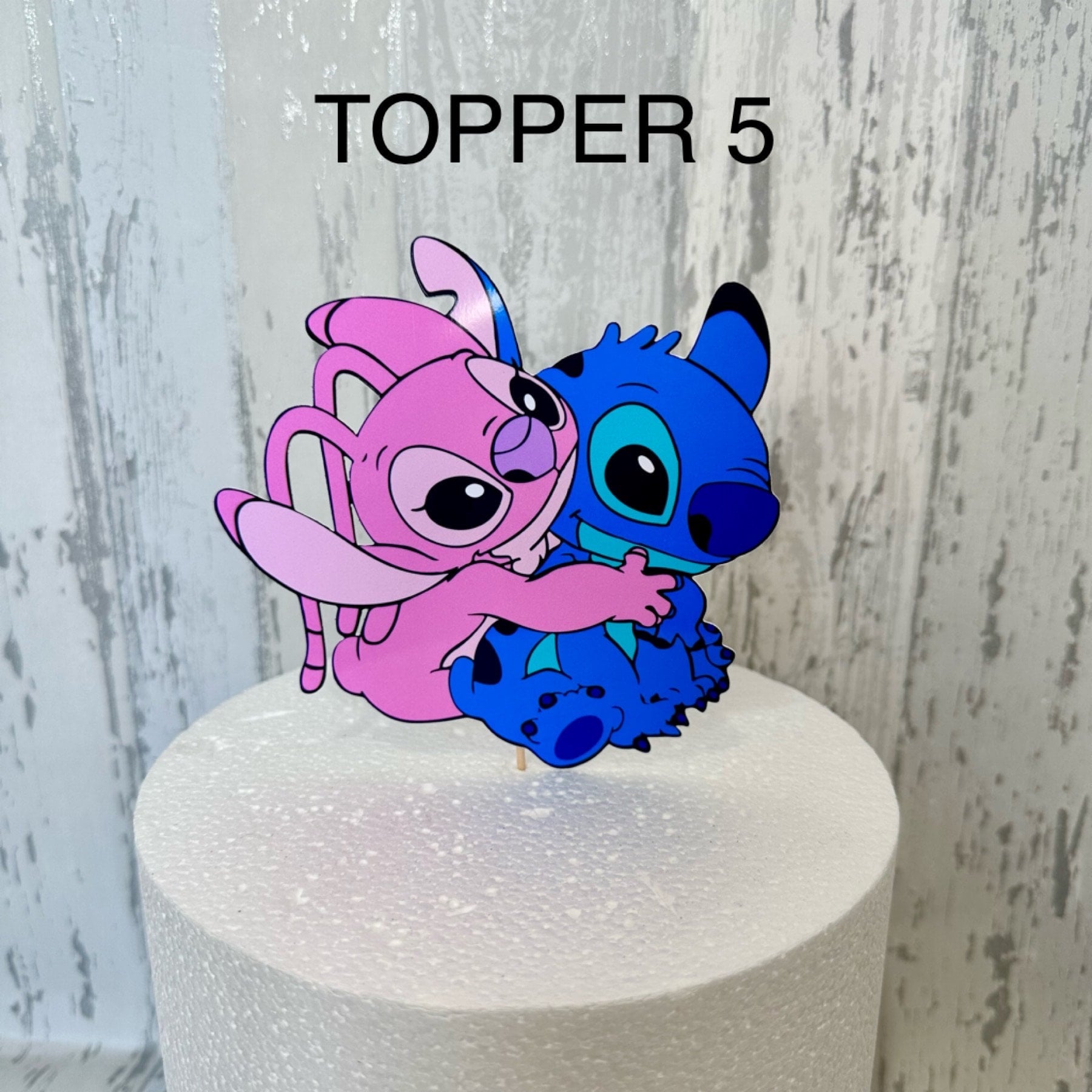 Stitch and Angel Cake Toppers/ Stitch Cake Topper/ Stitch Birthday ...