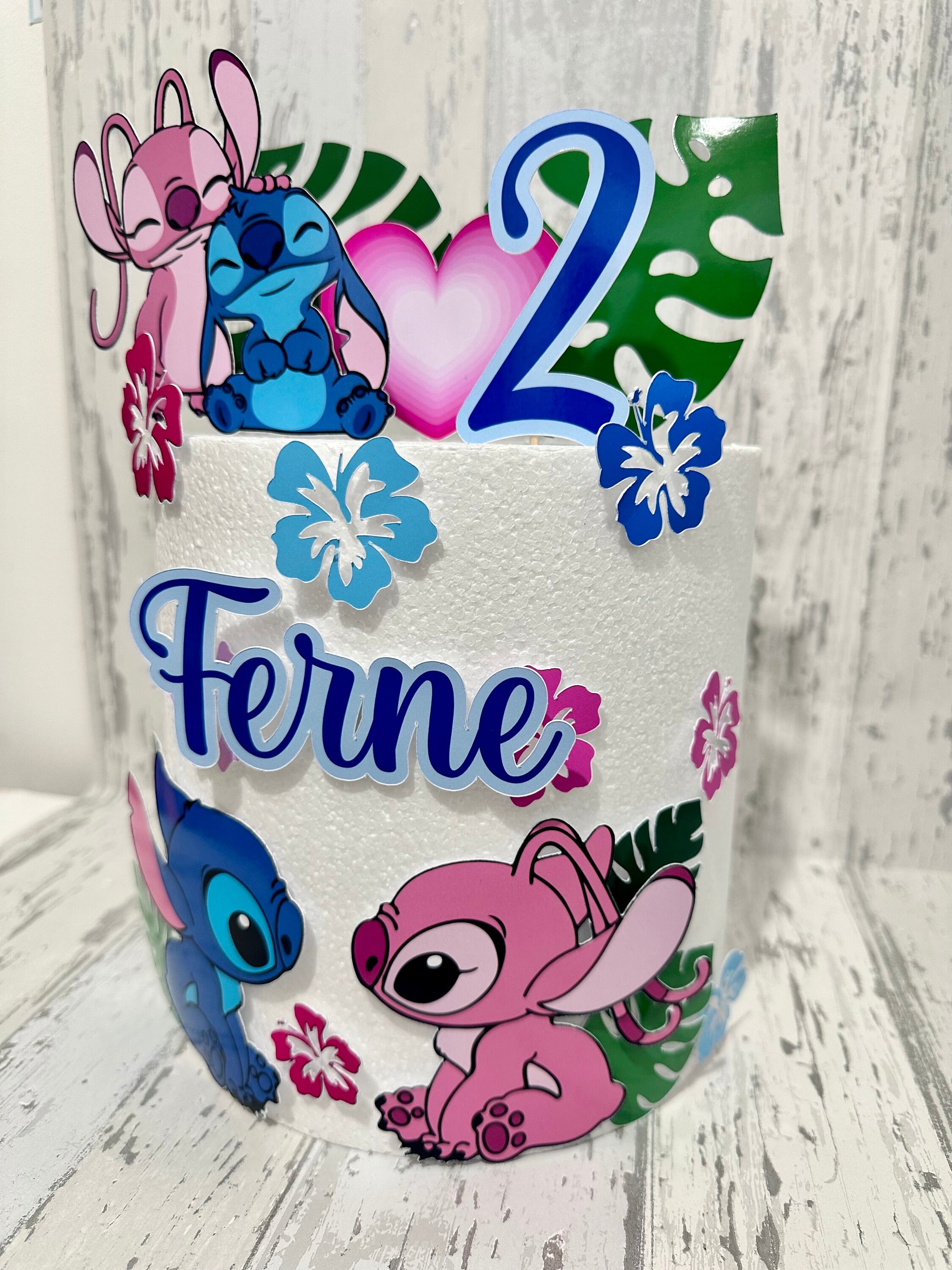 Lilo And Stitch Cake Topper Set Stitch And Angel Cake Topper Stitch