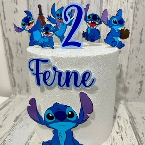 Lilo and Stitch Cake Topper Set/ Lilo & Stitch Cake Topper/ Lilo and ...