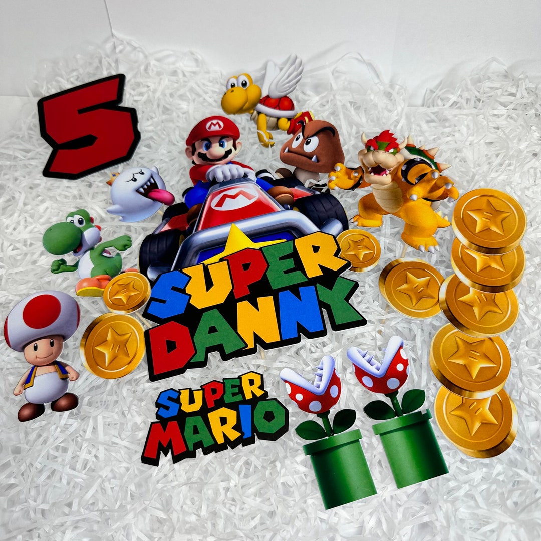 Super Mario Brothers Cake Topper / Super Mario Cake Topper / Super ...