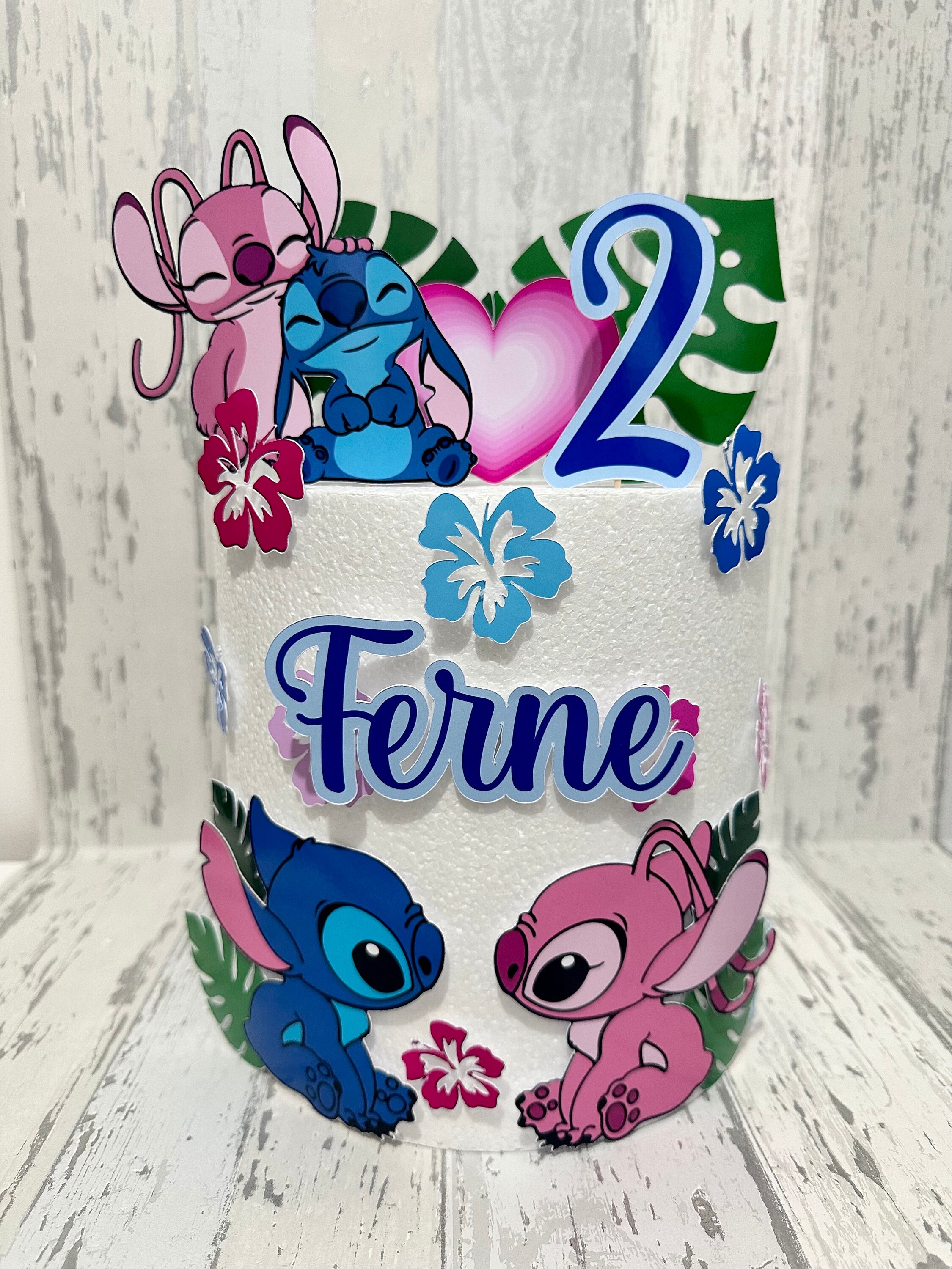 Lilo And Stitch Cake Topper Set Stitch And Angel Cake Topper Stitch