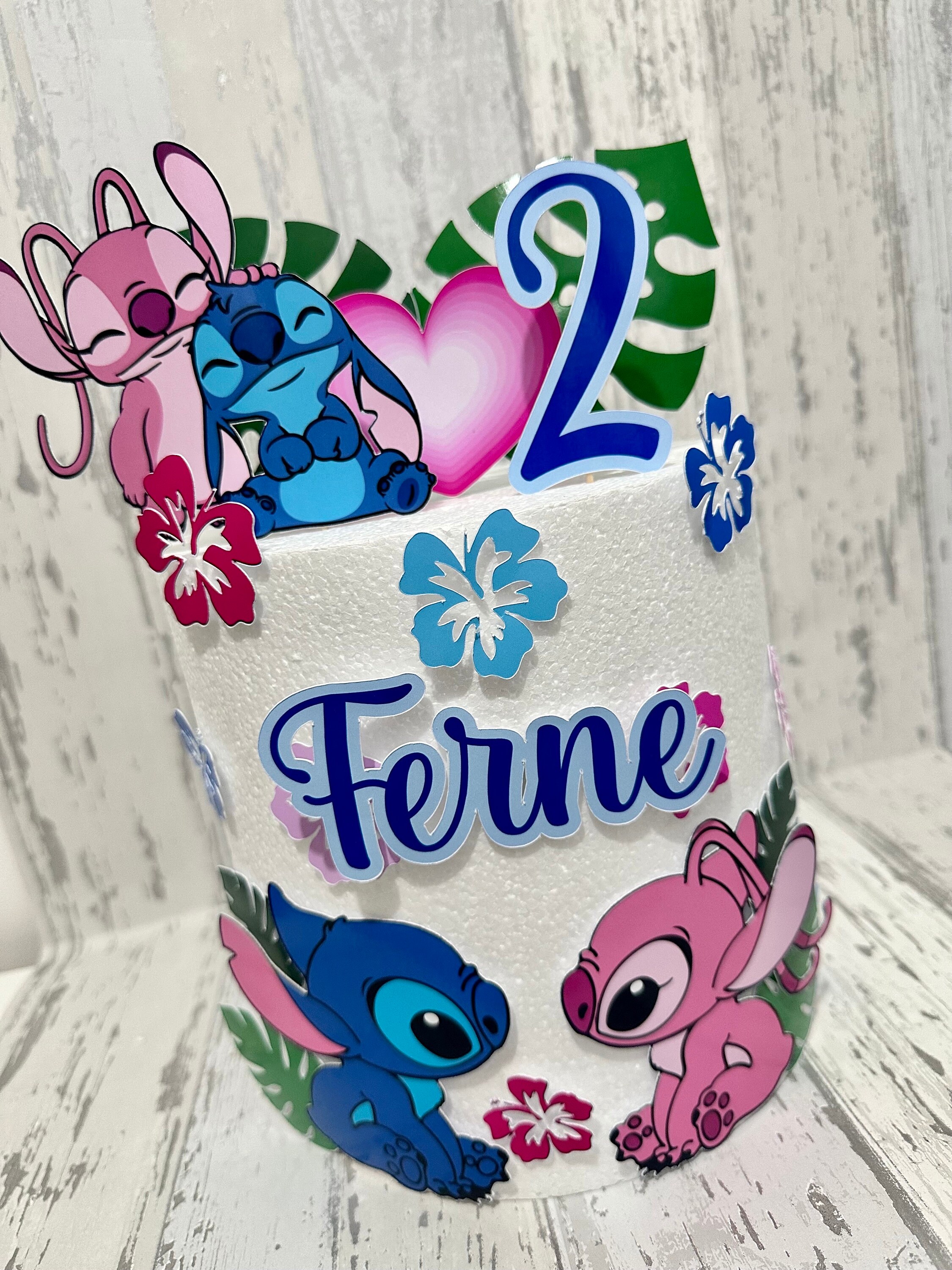 Lilo And Stitch Cake Topper Set Stitch And Angel Cake Topper Stitch