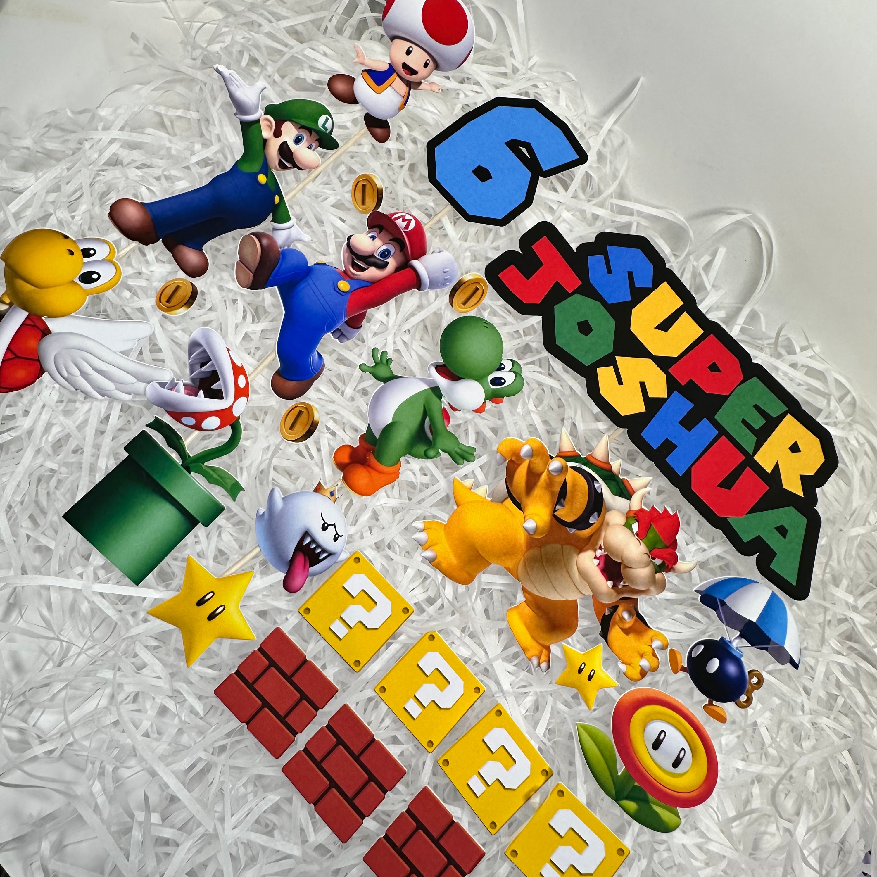 Super Mario Cake Topper / Super Mario Cake Charms / Super Mario ...