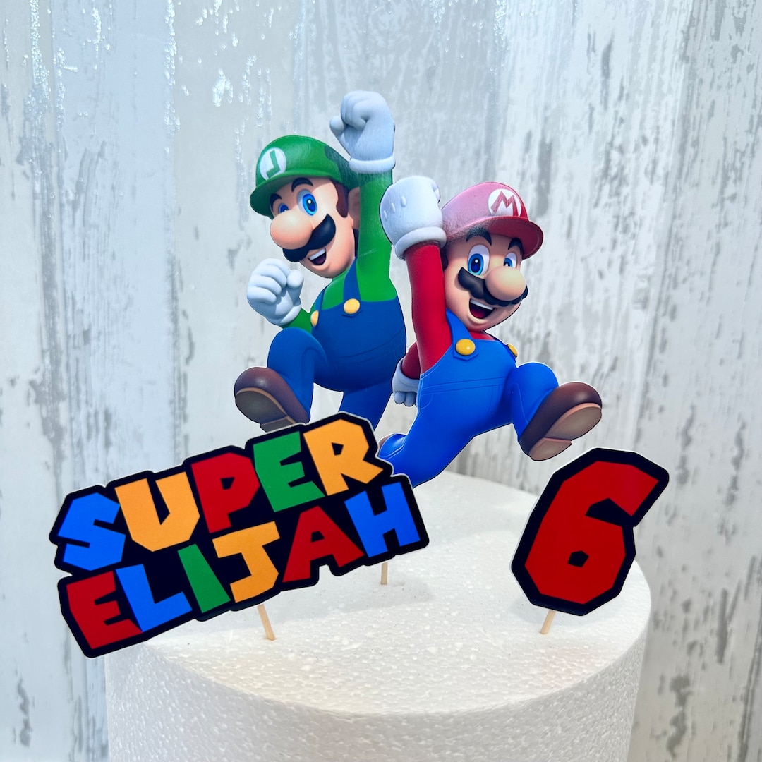 Super Mario Cake Topper / Super Mario Cake Charms / Super Mario ...