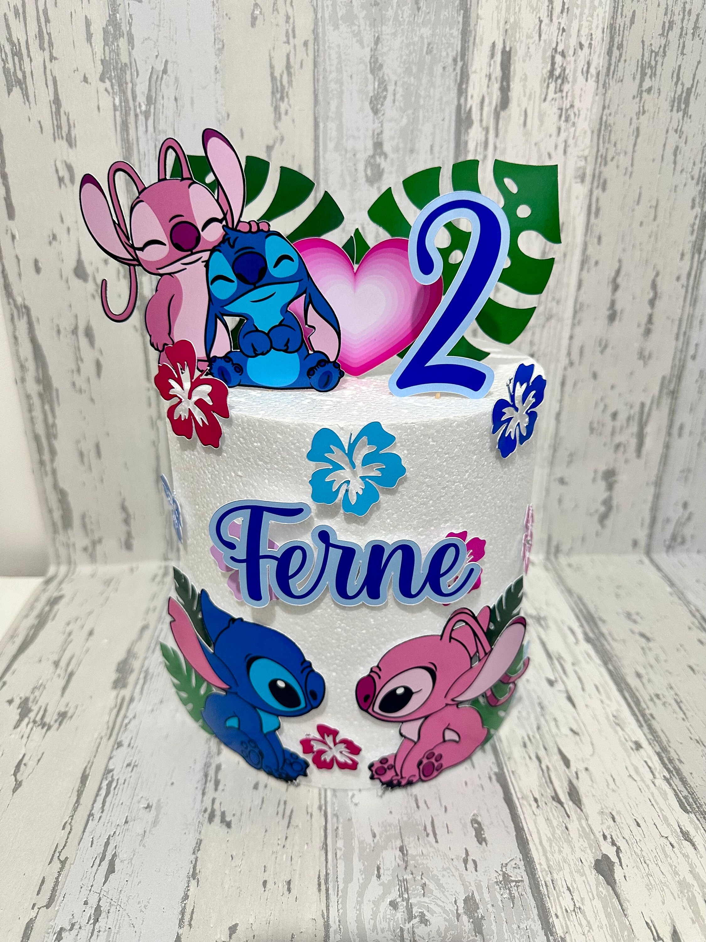 Lilo And Stitch Cake Topper Set Stitch And Angel Cake Topper Stitch