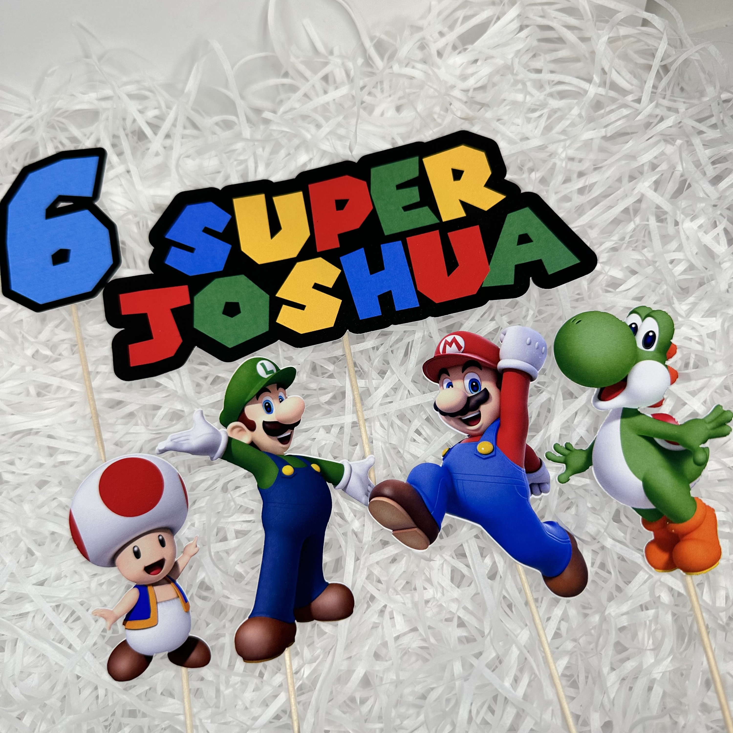 Super Mario Cake Topper / Super Mario Cake Charms / Super Mario ...