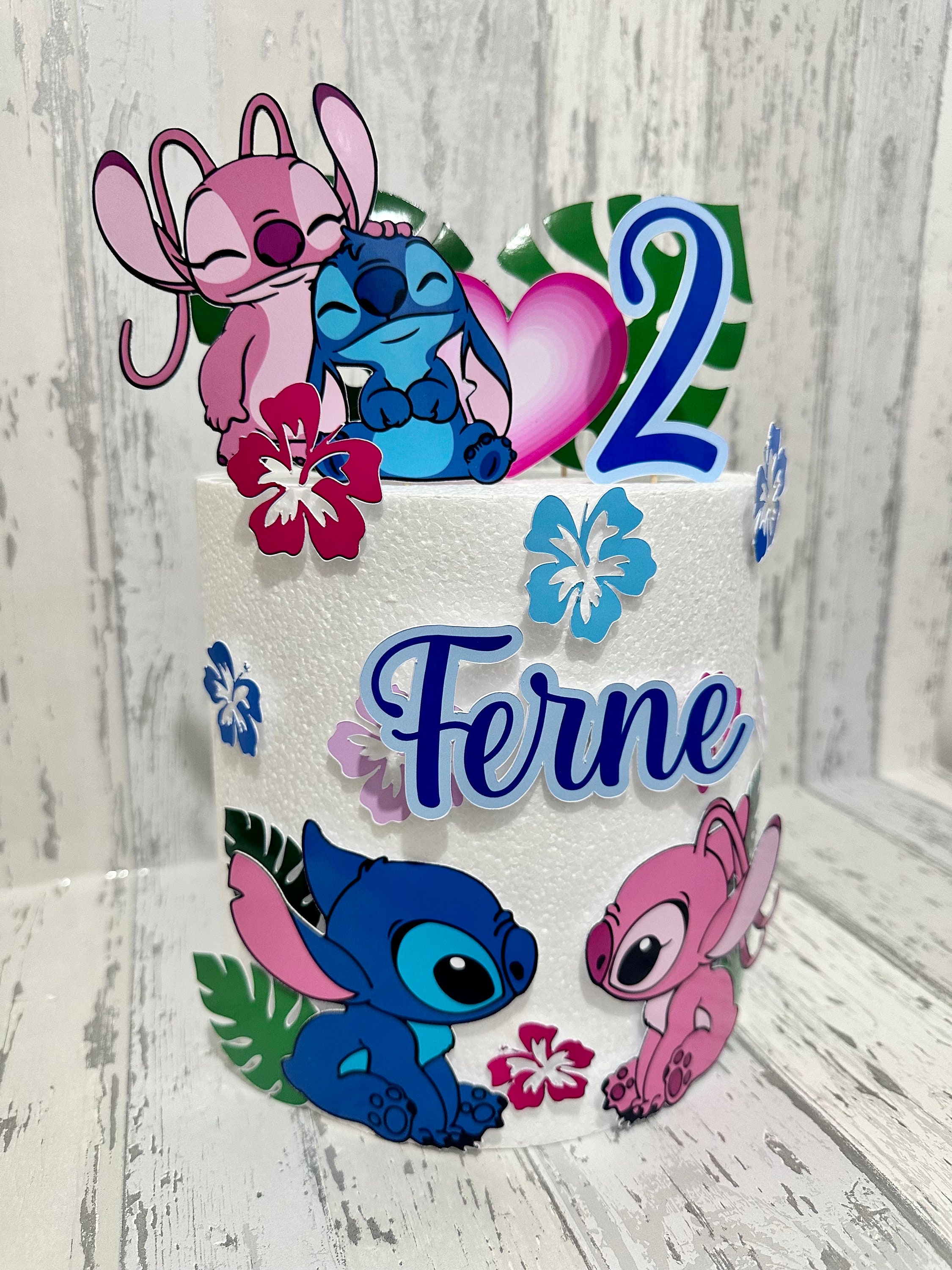Lilo And Stitch Cake Topper Set Stitch And Angel Cake Topper Stitch
