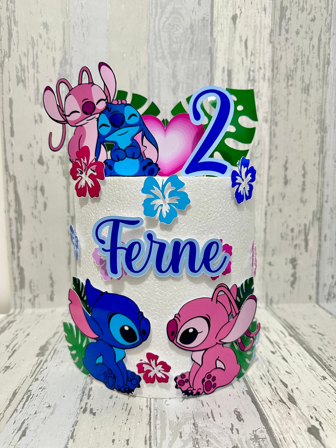 Lilo and Stitch Cake Topper Set/ Stitch and Angel Cake Topper/ Stitch ...