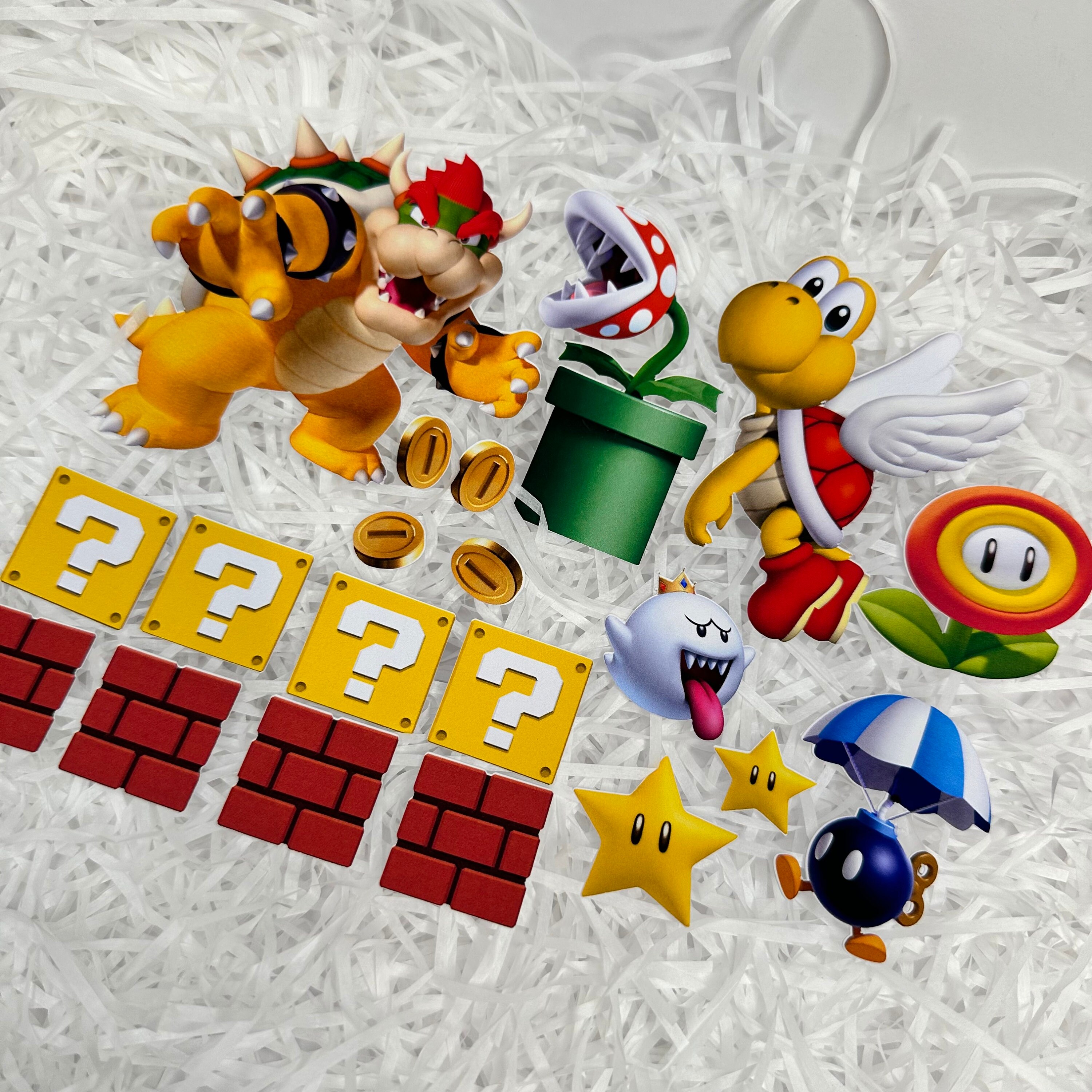 Super Mario Cake Topper / Super Mario Cake Charms / Super - Etsy UK