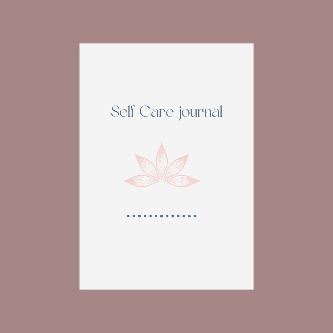 Self Care Journal Digital Downloadable Pdf File Daily Schedule ...