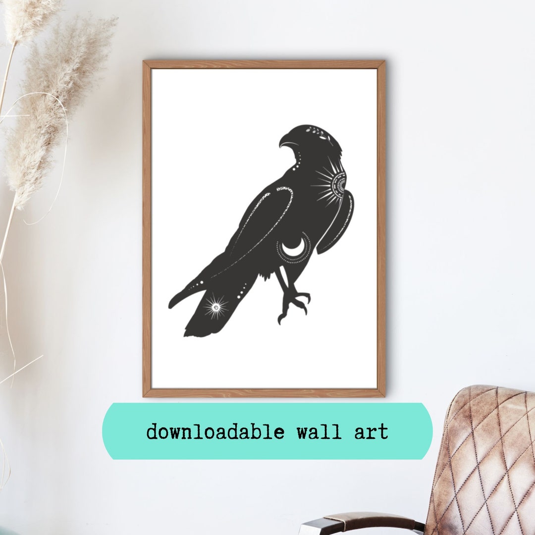 Celtic Animal Zodiac Sign Hawk, Instant Downloadable Clip Art ...