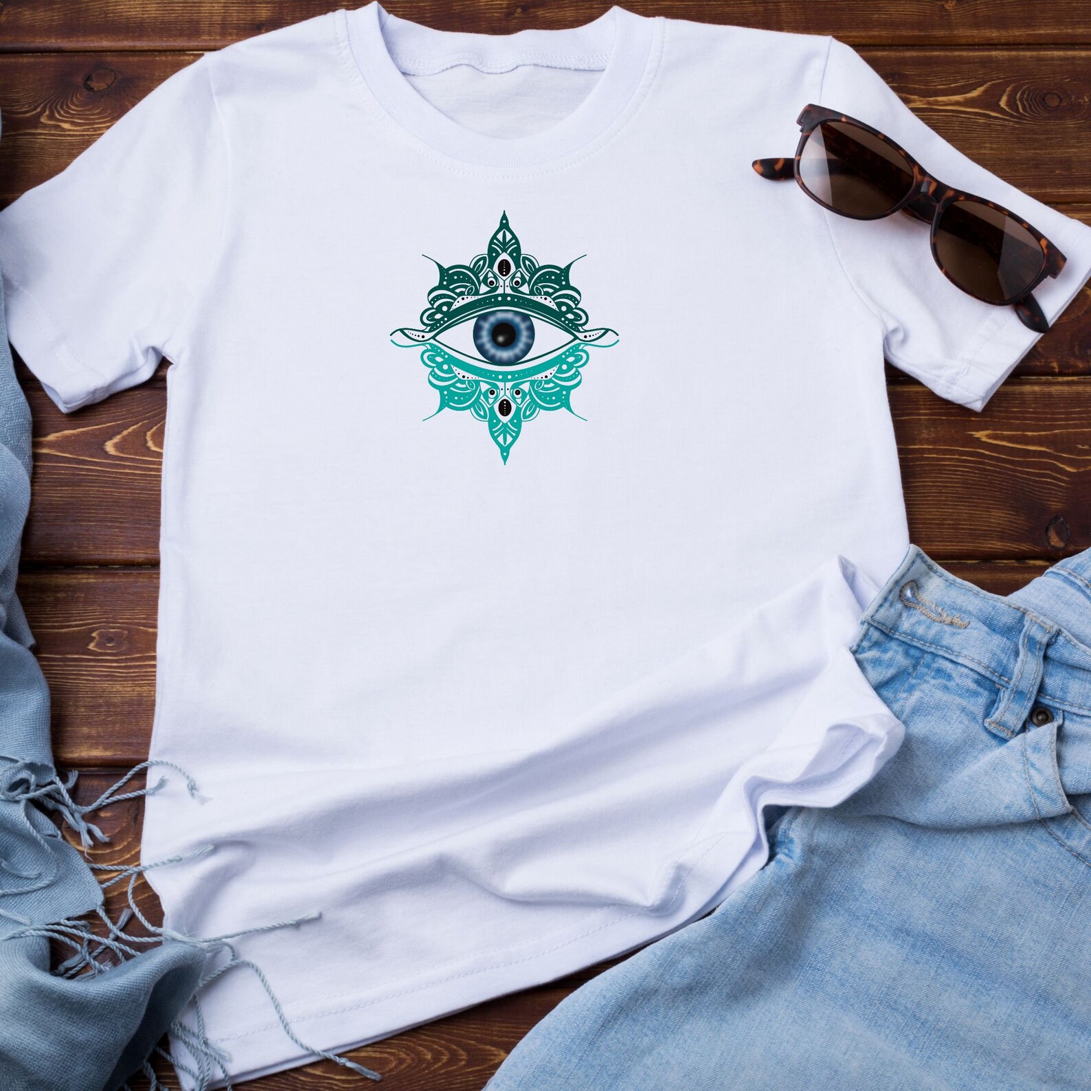 Third Eye Digital Illustration Downloadable Printable Wall Decor Lace ...