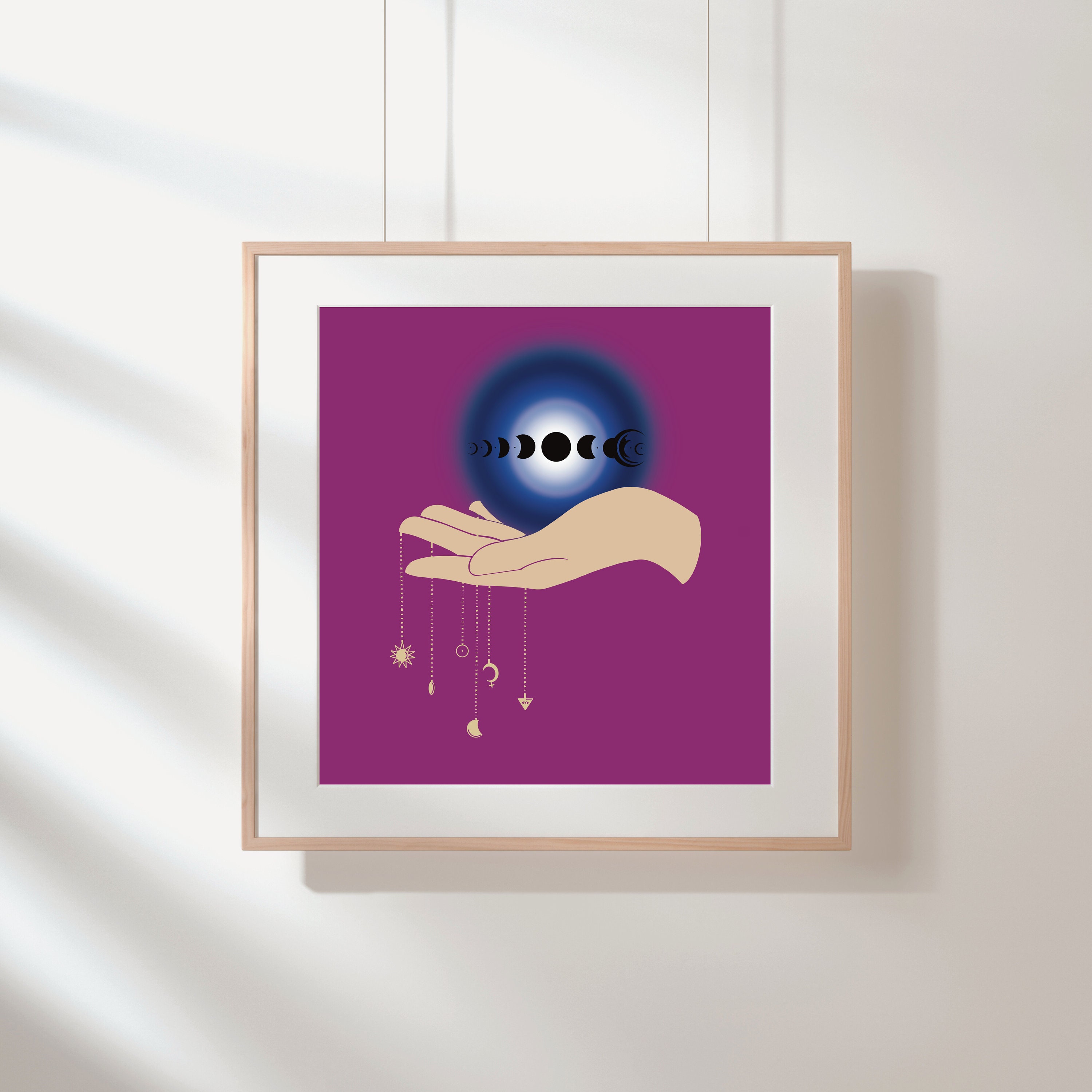 Magical Hand Png Instant Download Moon Phases Digital Printable ...