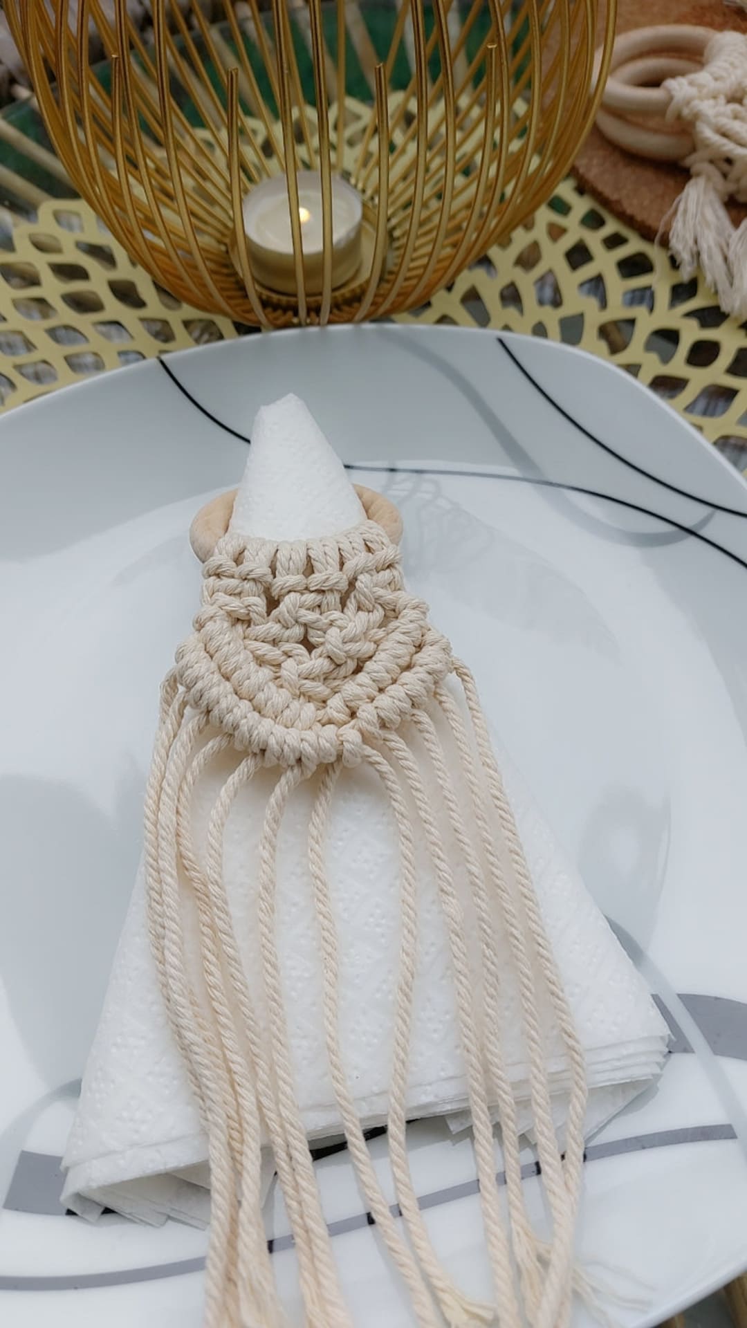 Boho Napkin Rings Macrame Napkin Rings Napkin Rings - Etsy