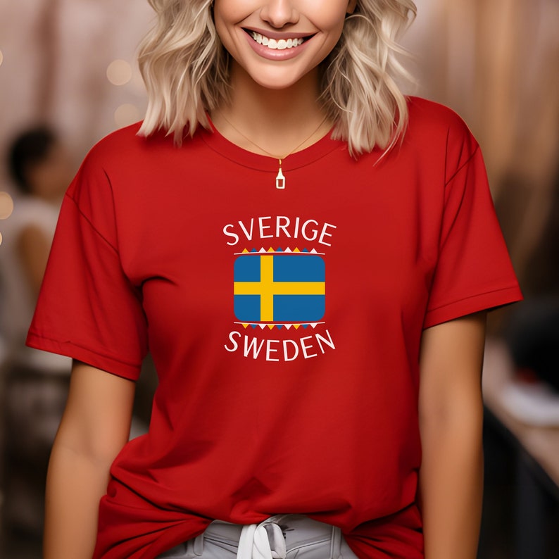 Sweden National Flag Unisex Tshirt Sverige Identity Emblem - Etsy