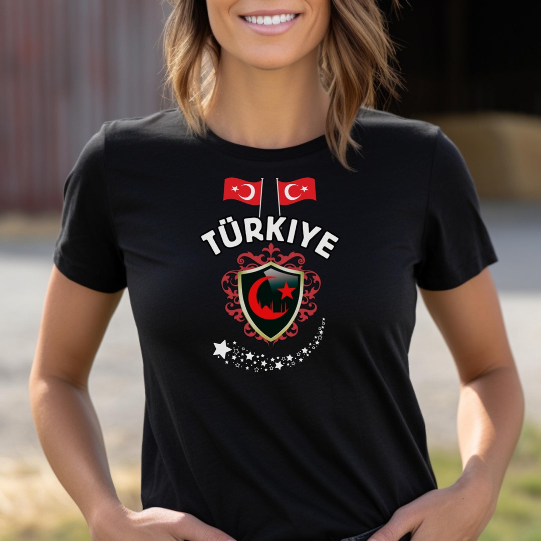 Turkish National Flag Unisex Tshirt Iconic Coat of Arms Tee - Etsy